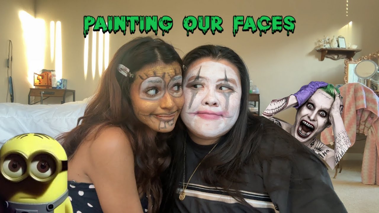 Chaotic Face Painting Session - YouTube
