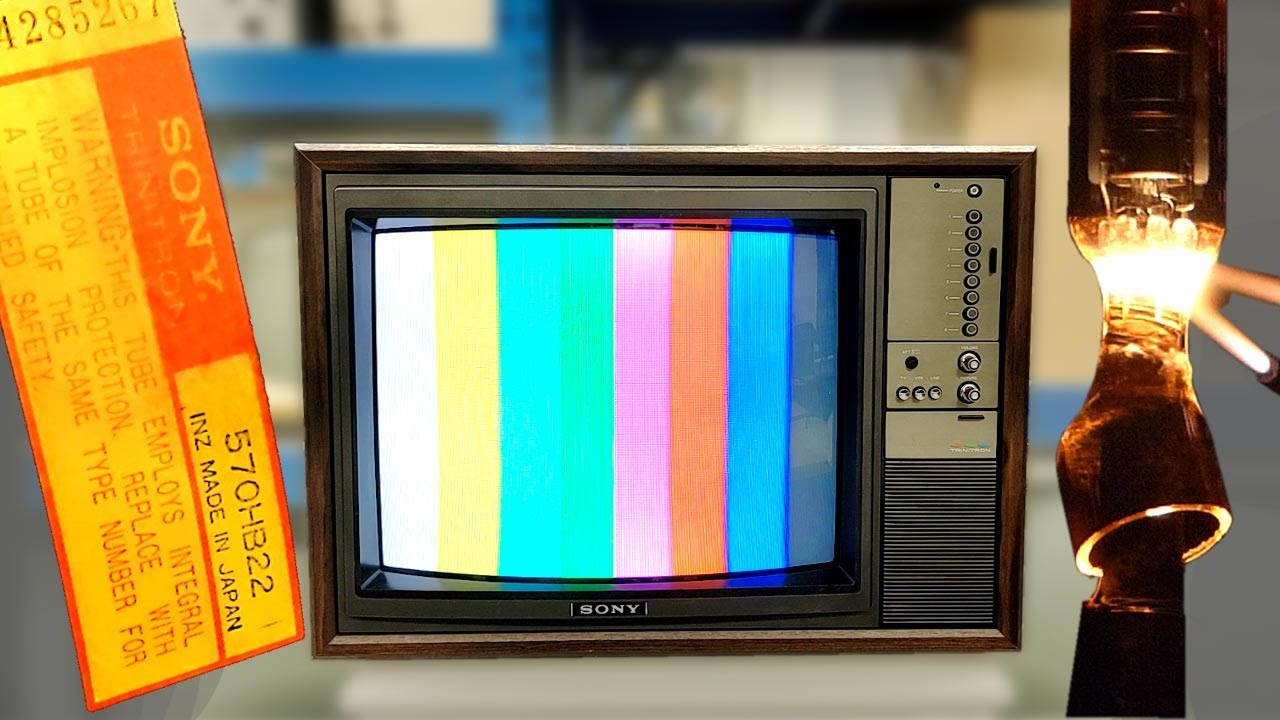 1978 Sony Trinitron CRT Screen Restoration | Renewal System Gun - YouTube