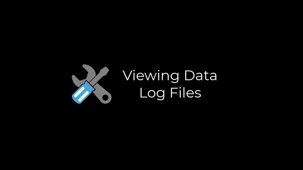 Viewing Data Log Files - YouTube