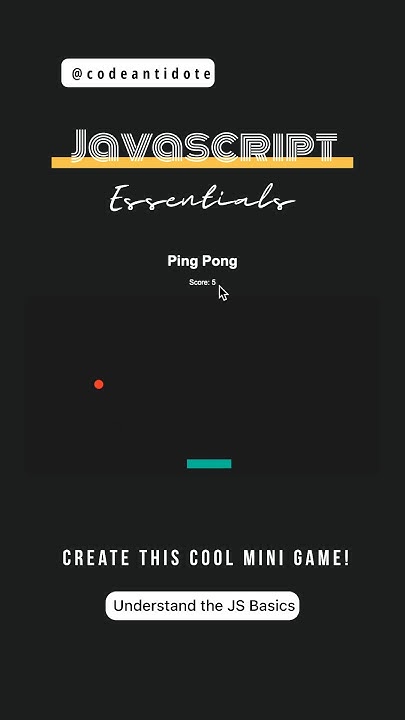Ping Pong Game | HTML, CSS, JavaScript | Learn to Code! #webdevelopment #shorts #viral #trending ...