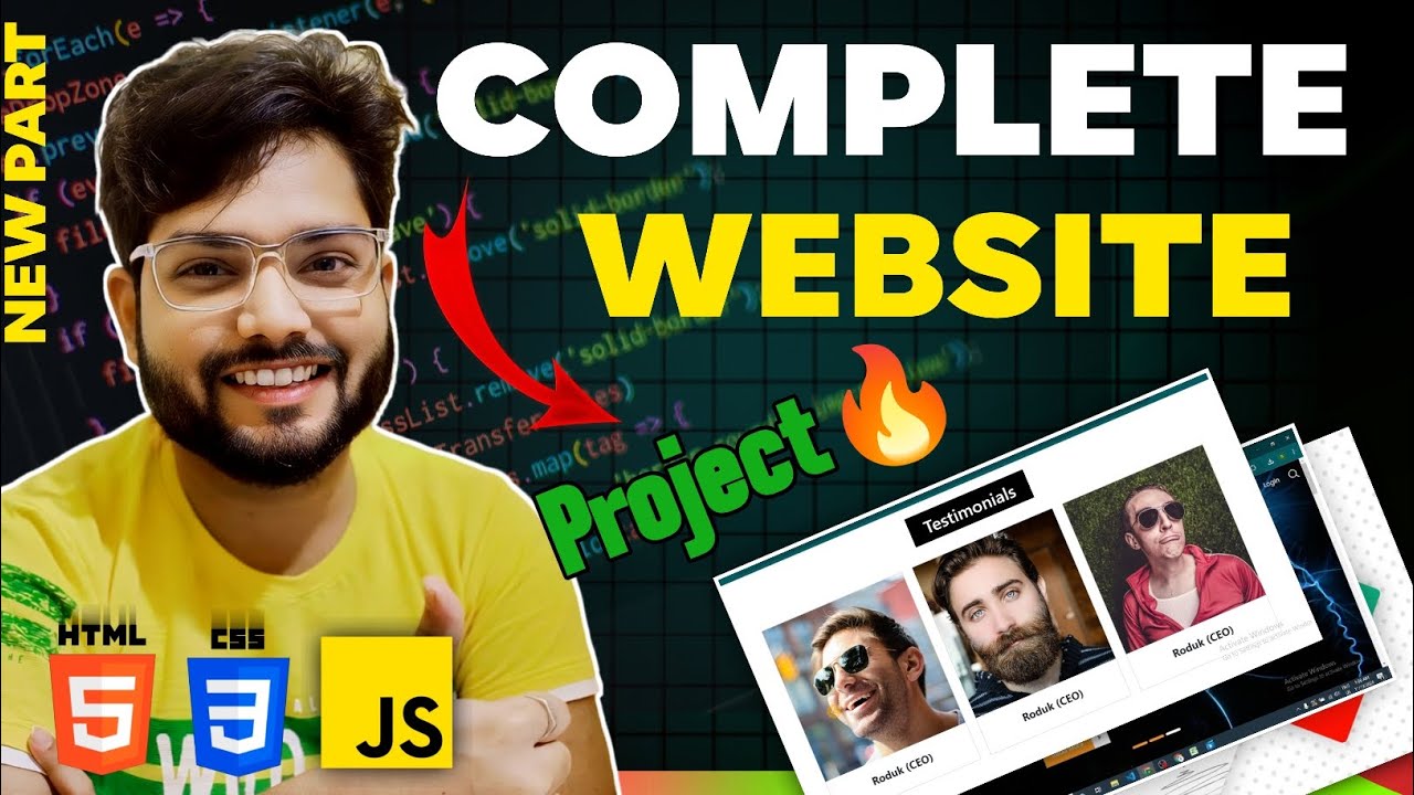 Complete Website π₯ Development Part 4 Html Css Javscript Coding 6185