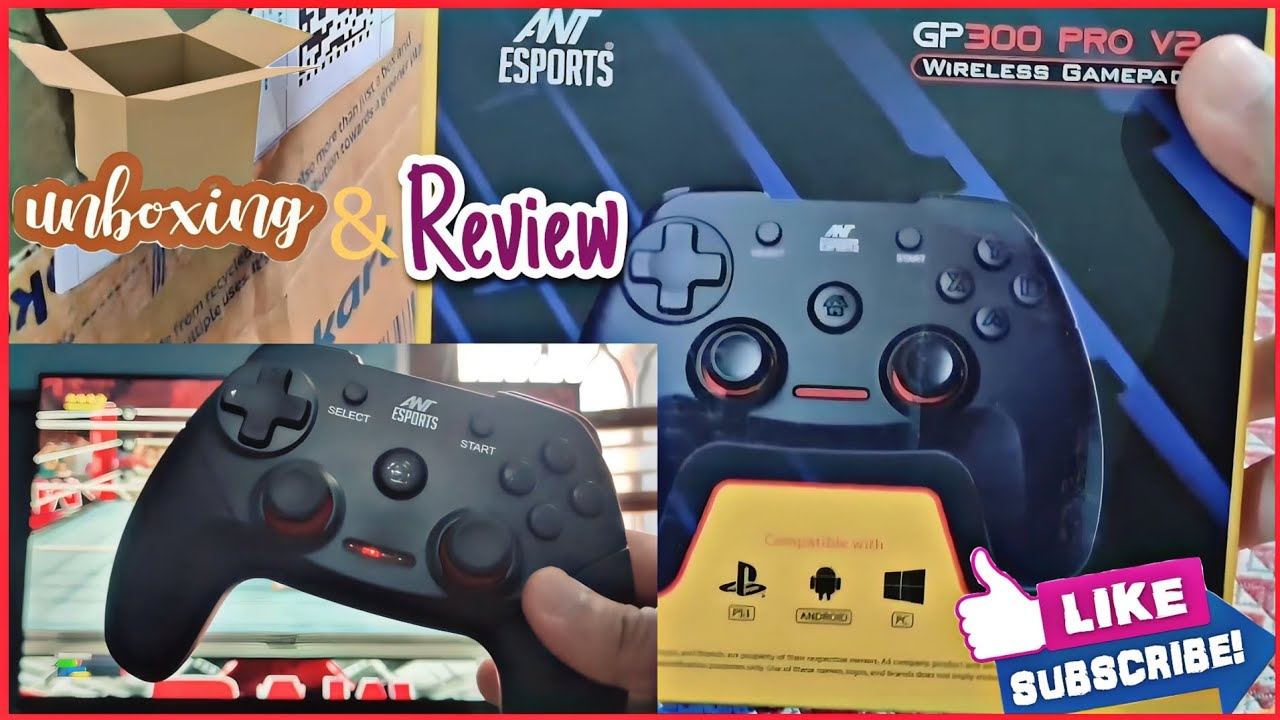 Ant Esports GP300 Pro V2 Wireless Controller unboxing and review 😱 ...