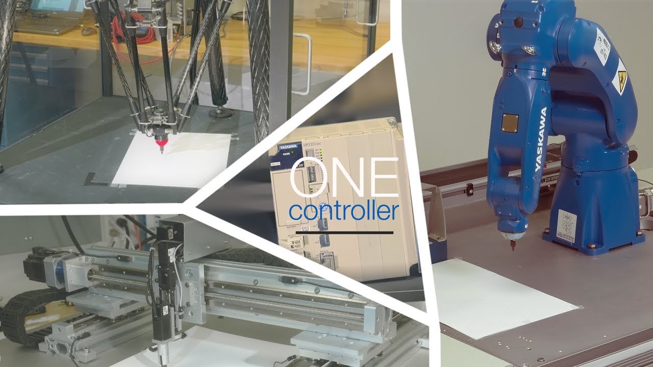 See Three Robots Run on One Yaskawa Controller - YouTube