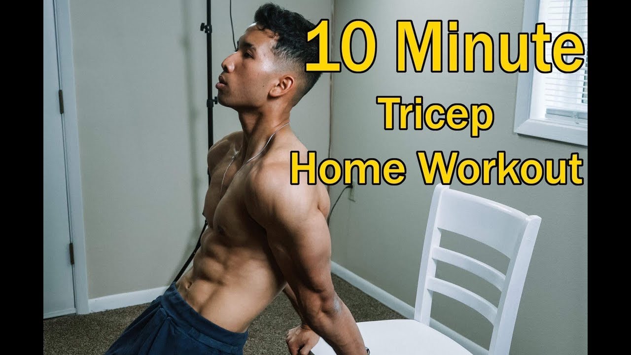 10 Min | Tricep Home Workout - Follow Along - YouTube