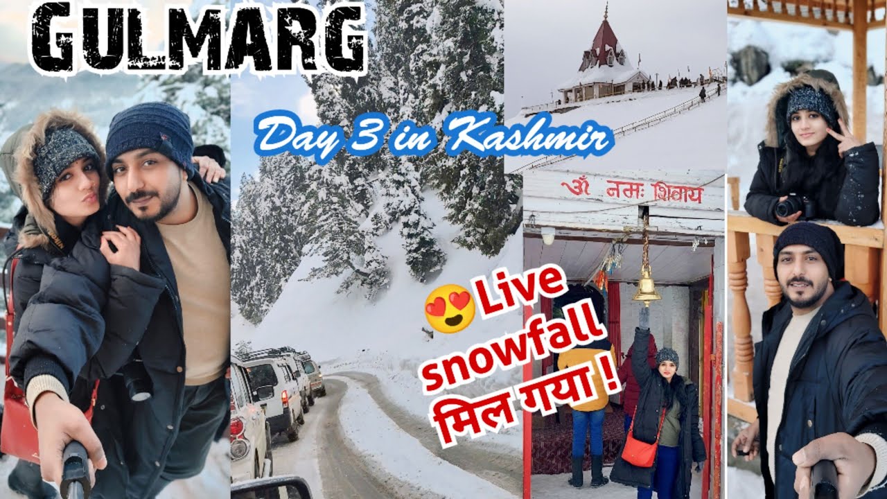 gulmarg snowfall today | gulmarg kashmir | gulmarg latest snowfall ...
