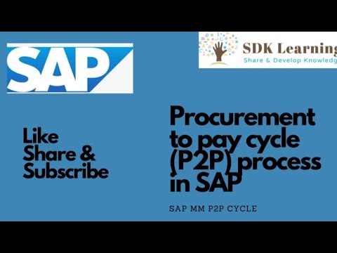 SAP MM Procurement to pay cycle (P2P)/SAP Materials Management #sapmm #onlineclasses #hana #sap ...