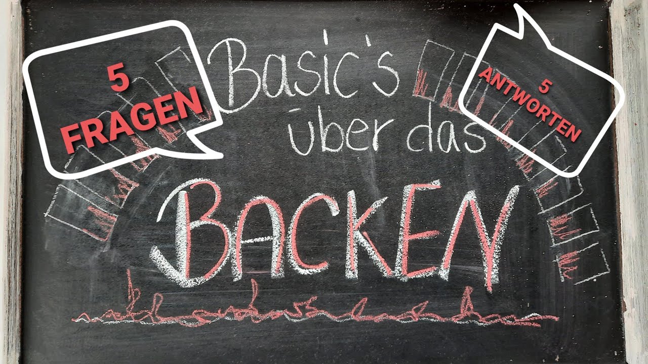 RICHTIG BACKEN! bäckt in black! Basic´s aus der Küche!... - YouTube