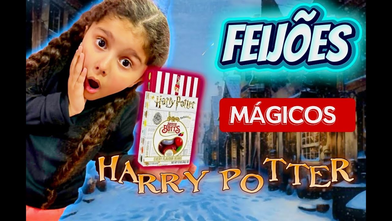 COMI FEIJÕES MÁGICOS DO HARRY POTTER // HELO ANDRADE #harrypotter # ...