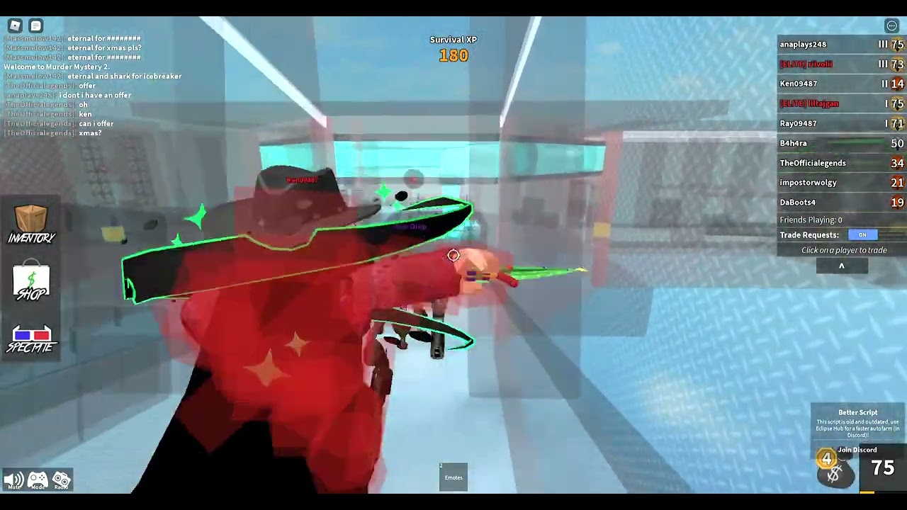 using coco z4 in roblox mm2 - YouTube