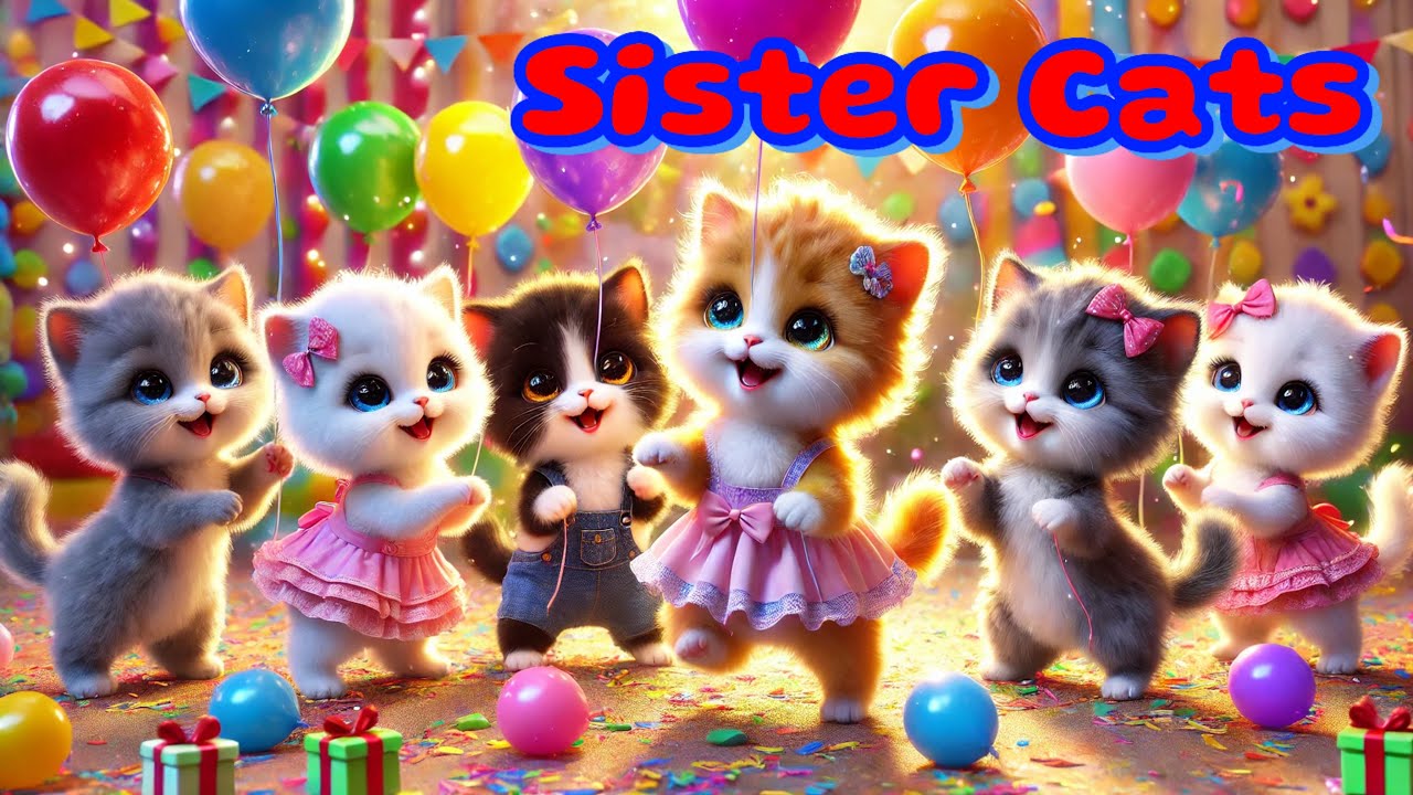 Sister cats/Nursery Rhymes & Kids Songs - YouTube