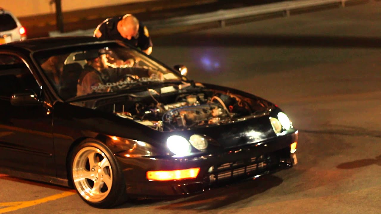 Critter driving my Integra and getting pulled over at CP - YouTube