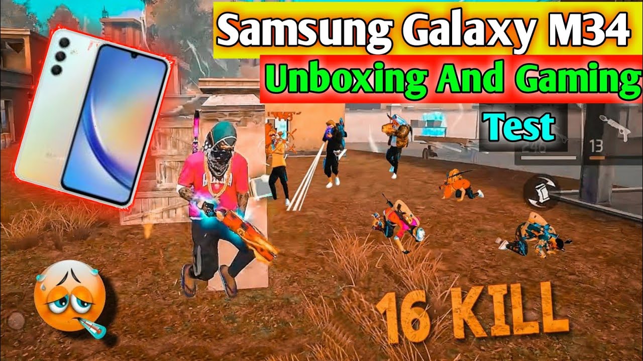 Samsung Galaxy M34 Unboxing And Free Fire Test | Samsung Galaxy M34 ...