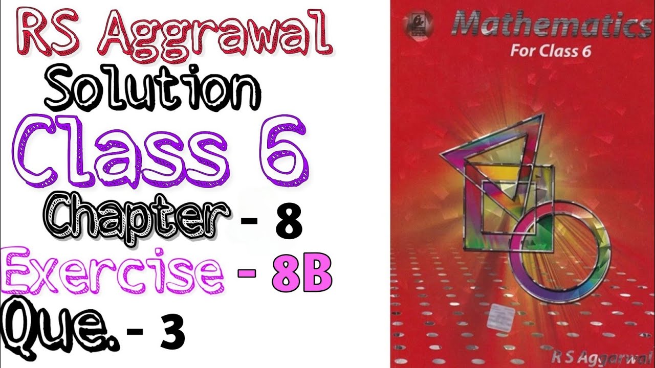 Algebraic Expressions | Class 6 Exercise 8b Q. 3 | Chapter 8 | Rs ...
