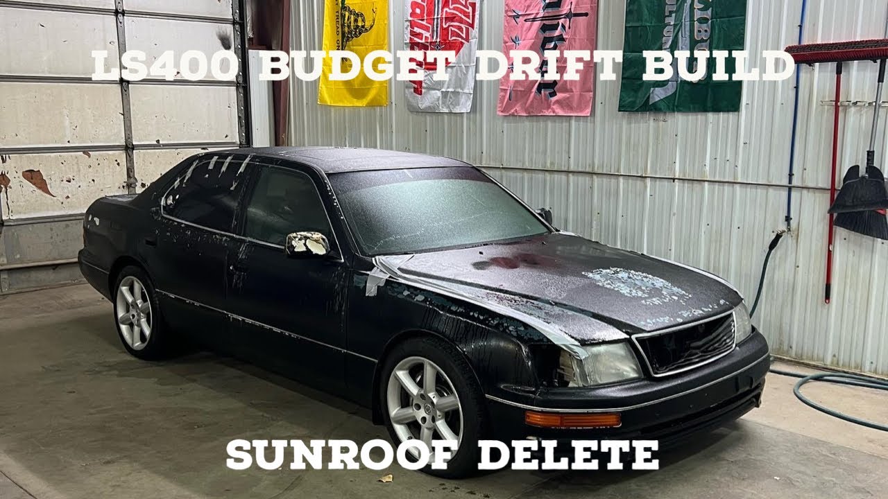 ls400 budget drift build sunroof delete - YouTube