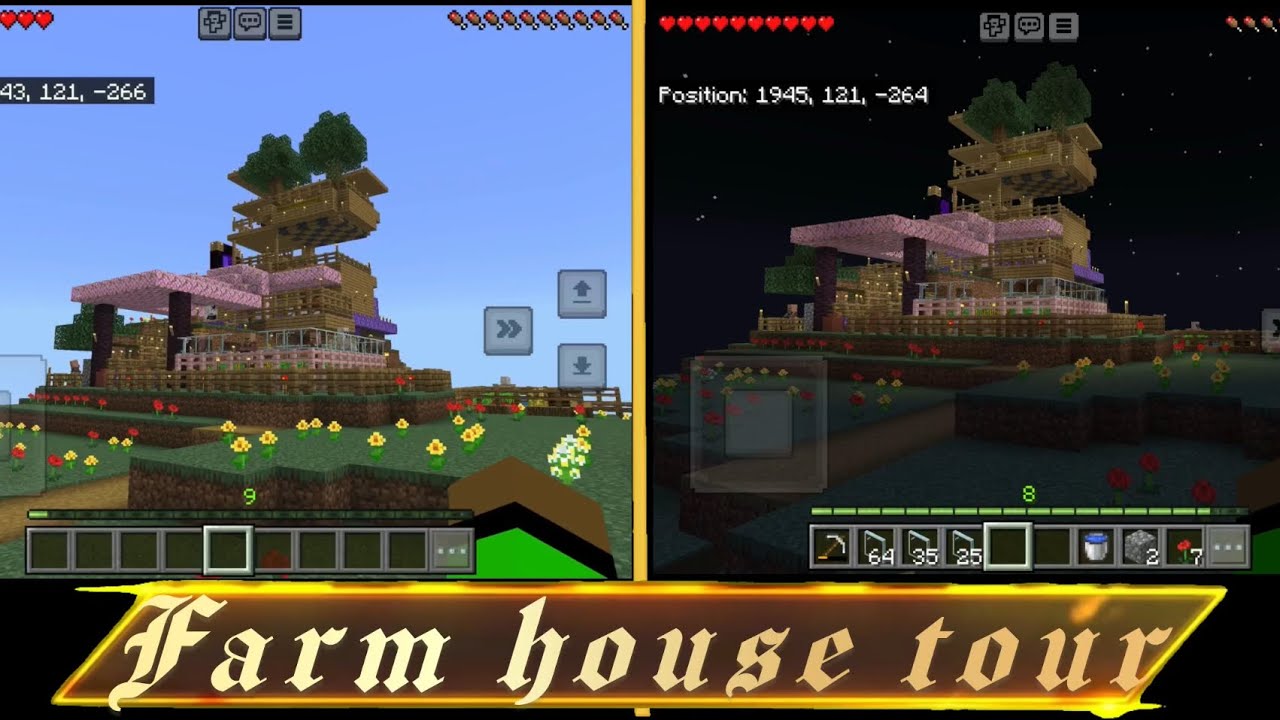 Minecraft Farm house tour made in SURVIVAL! WATCH NOW 😱 - YouTube