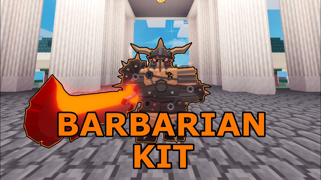 Barbarian No Armor Kit Gameplay (Roblox Bedwars) - YouTube