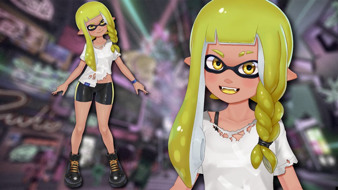Squid Girl Vtuber - Live2D Model Showcase (Download Link in Description ...