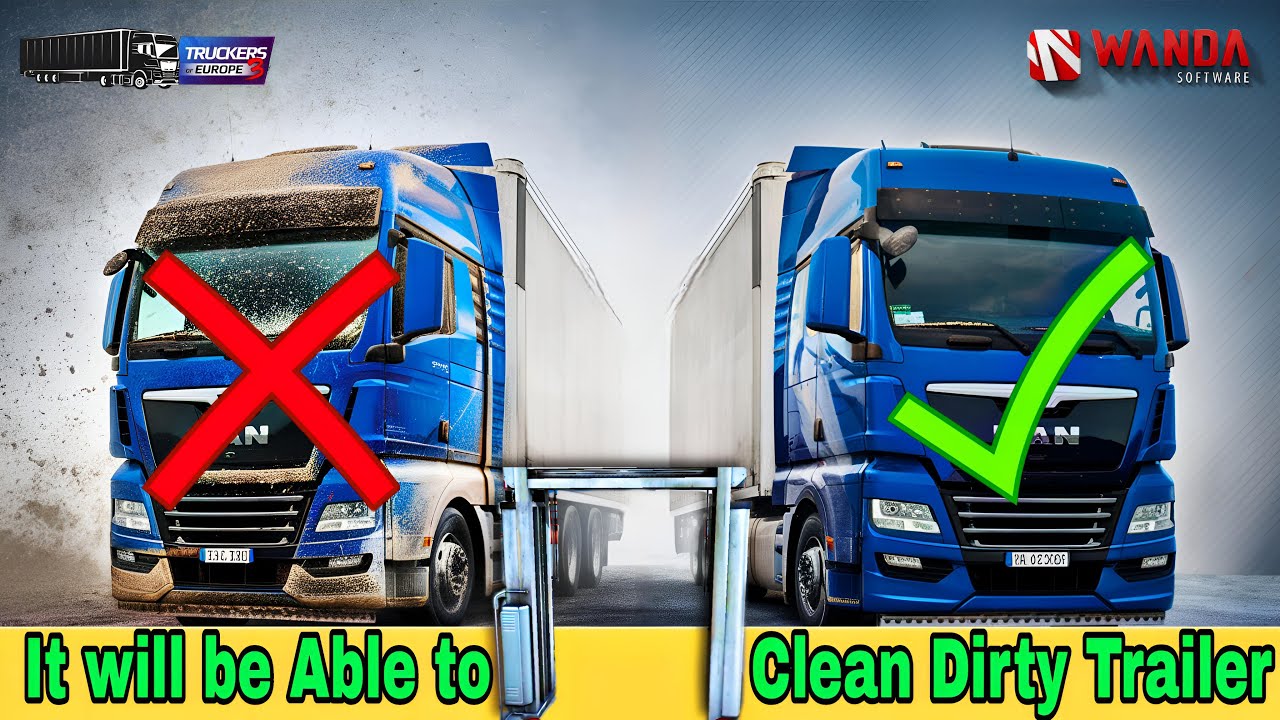 How to wash dust and dirt surface Trailer with Dirty Truck new update ...