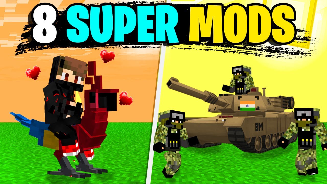 8 Super Minecraft mods ⚡ | minecraft hindi video - YouTube
