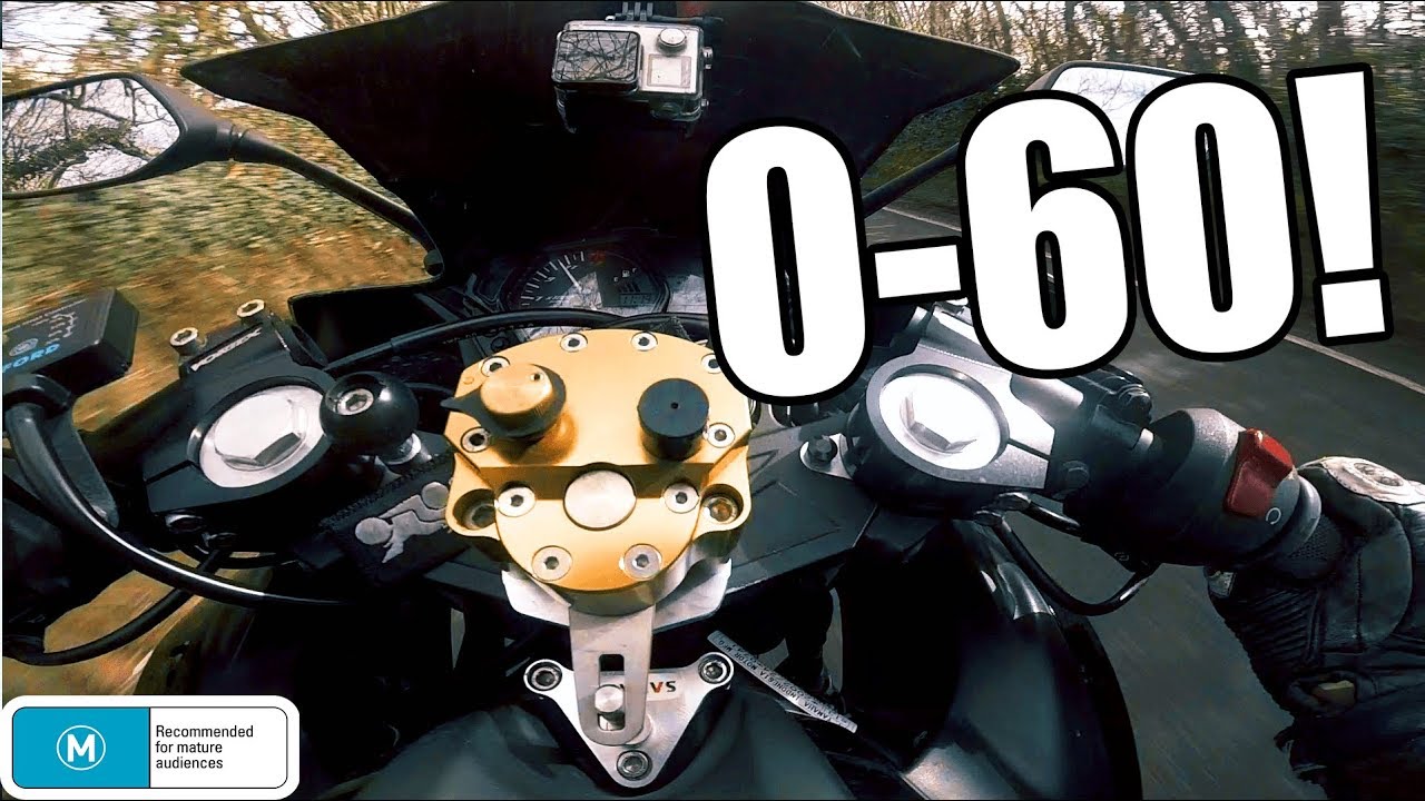2015 Yamaha YZF R3 0-60 MPH! - YouTube
