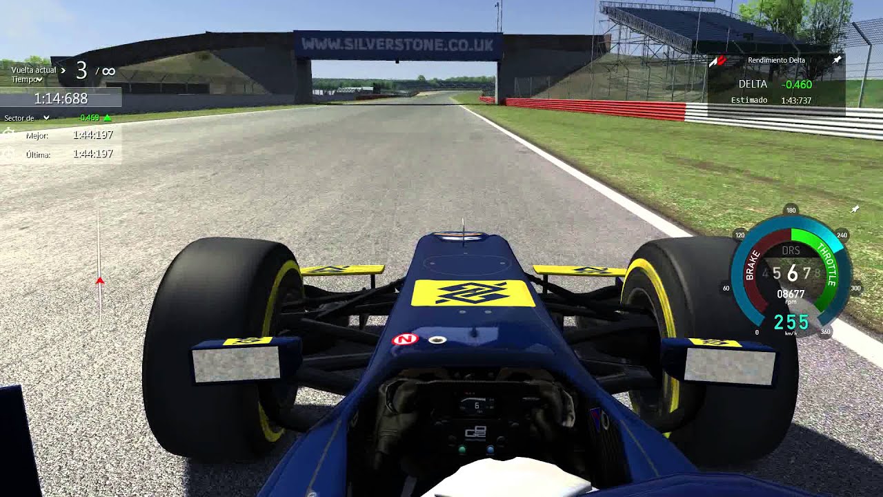 Assetto Corsa - Testing New GP2 Series mod at Silverstone - Felipe Nasr ...
