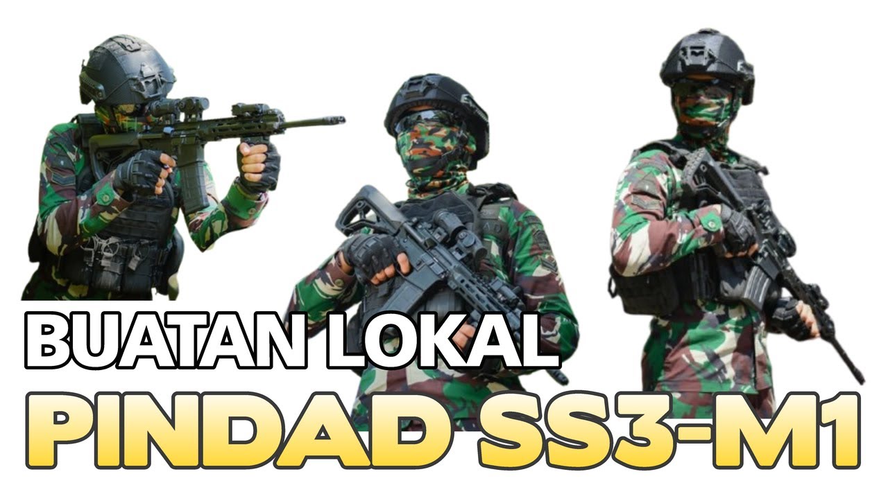 Mantap, Penampakan Senapan Serbu SS3-M1 Buatan PINDAD - YouTube