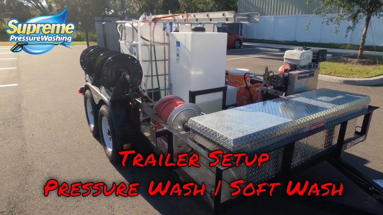 Trailer Setup | Soft Wash Pressure Washing - YouTube
