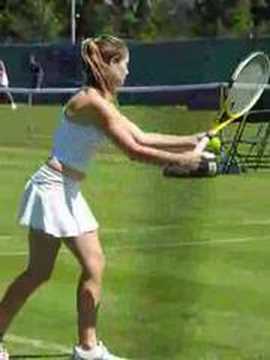 Brie Whitehead serving. - YouTube