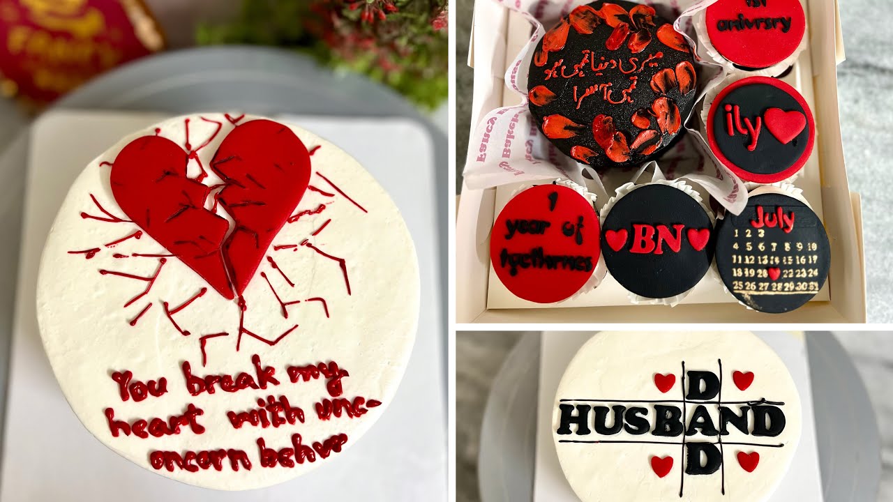 Heart broken Cake - red cakes- Cake Decorating - Cake recipe - YouTube