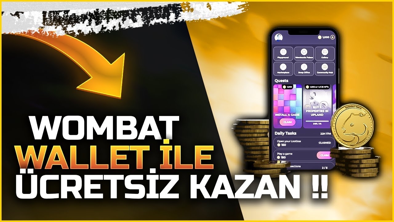 Wombat Wallet İle Ücretsiz Dolar Kazan - Yatırımsız Kazandıran Wallet ...