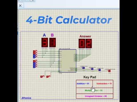 4 Bit calculator #shorts #electronics #diy #logicgates - YouTube