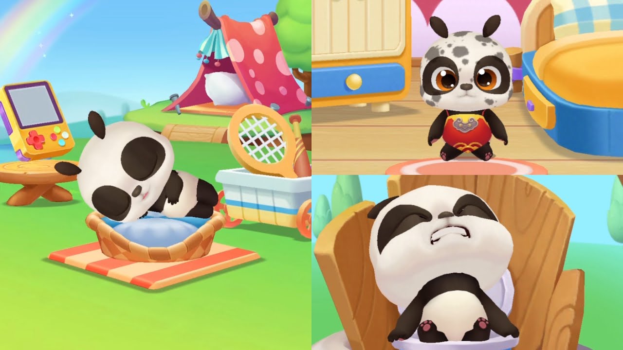 Welcome my talking panda | The first day of panda | level 1 | level 2 ...