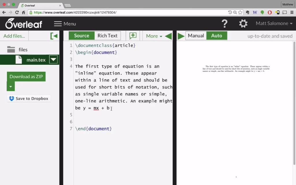 416.2W Quick & Dirty Overleaf/LaTeX Intro - YouTube