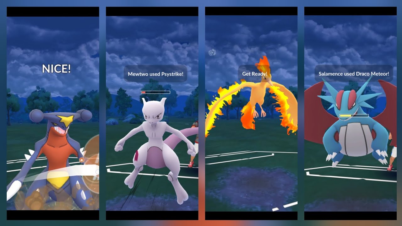 Epic Long Battle with Mewtwo, Salamence & Rhyperior | Pokémon GO - Long ...