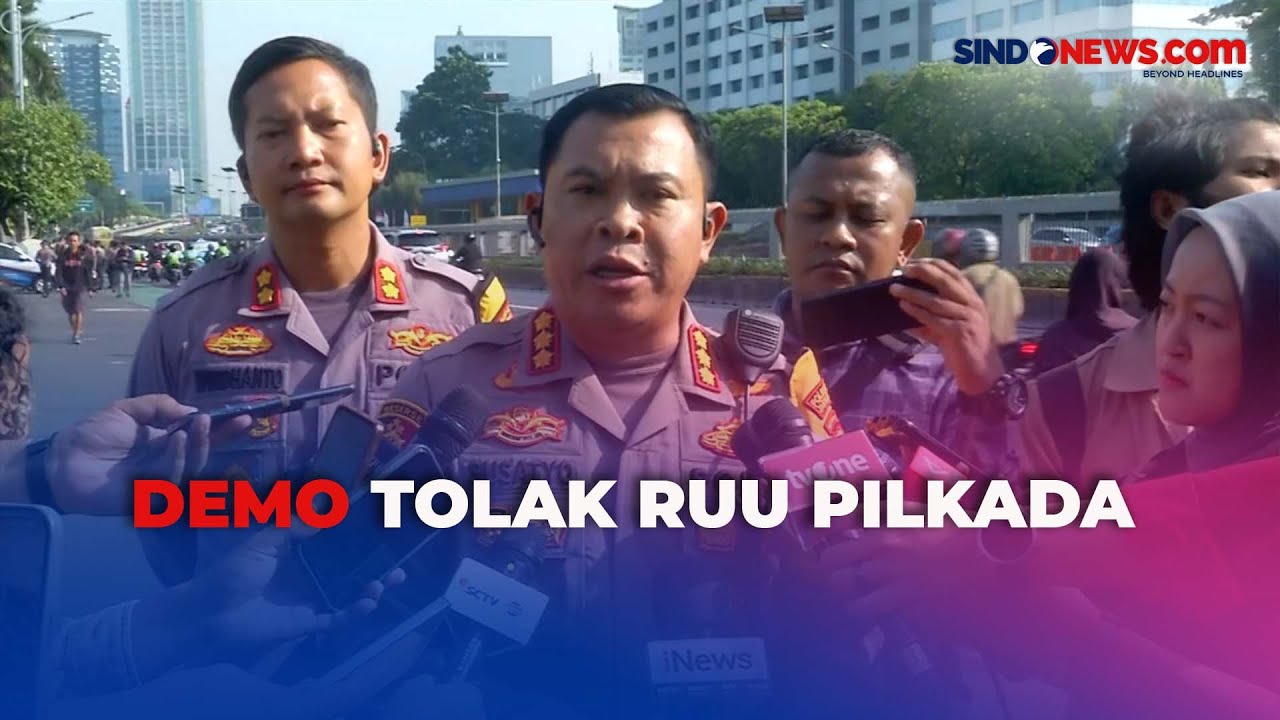 3.200 Aparat Gabungan Amankan Demo Tolak RUU Pilkada di DPR/MPR RI ...