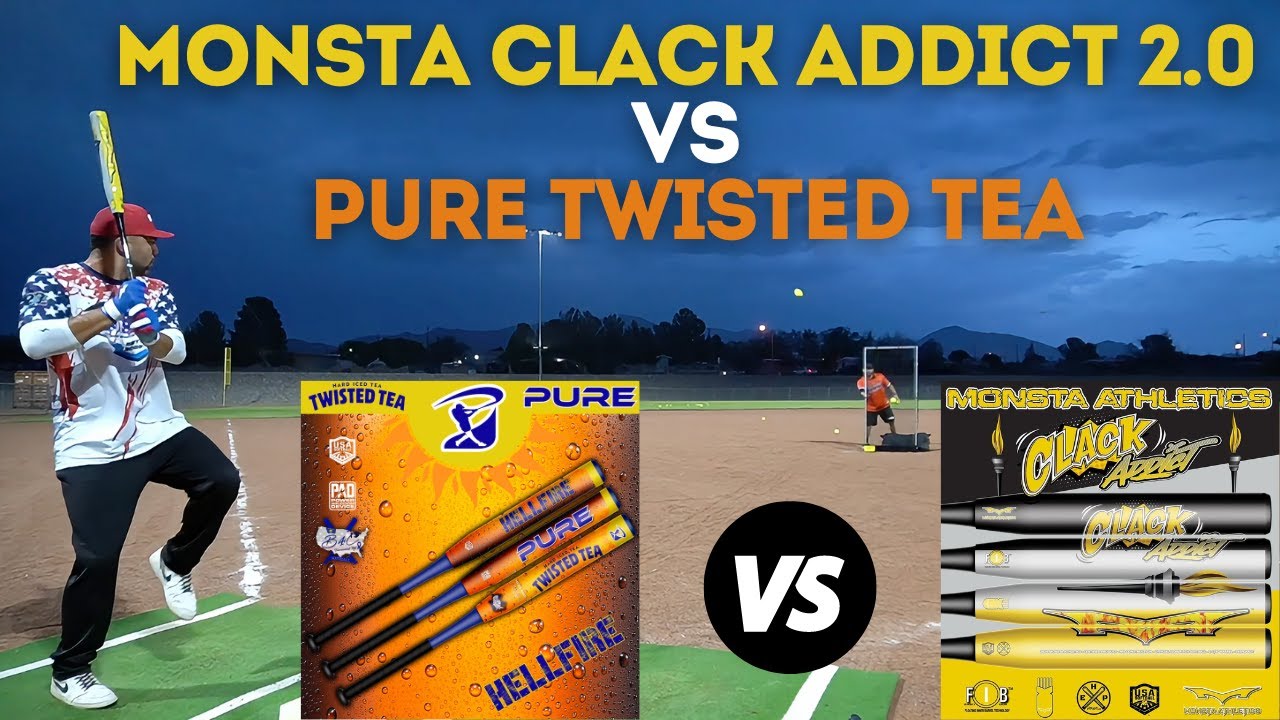 Pure Twisted Tea vs Monsta Clack Addict 2.0 | USA/ASA Slowpitch Bat ...