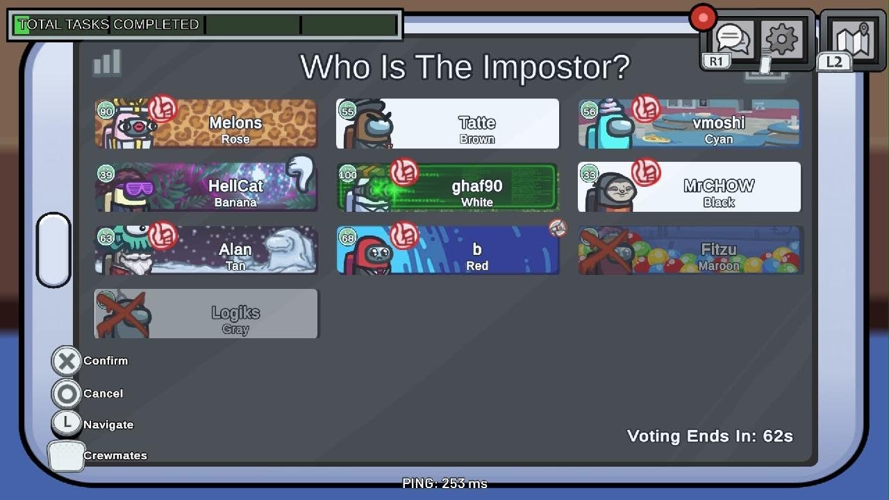 Among us level 100 (max ps5 level and stats) - YouTube