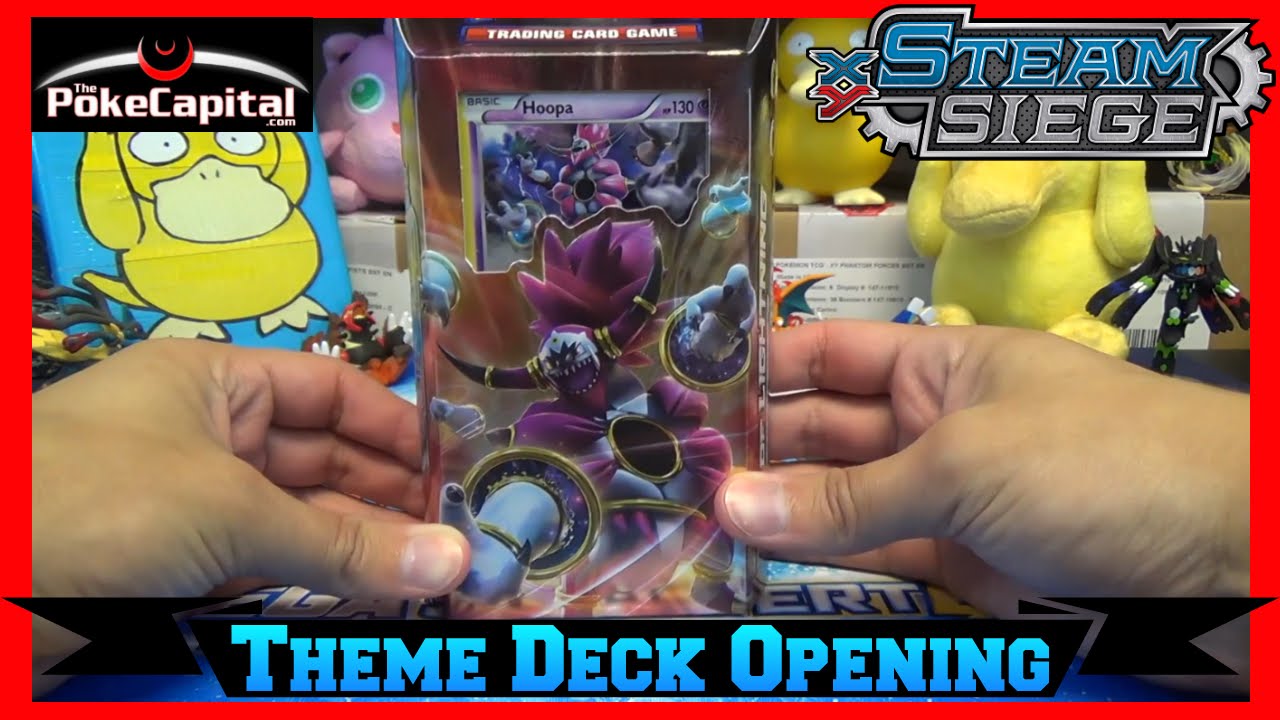 Pokemon Cards Steam Siege Ring of Lightning Hoopa Theme Deck Opening ...
