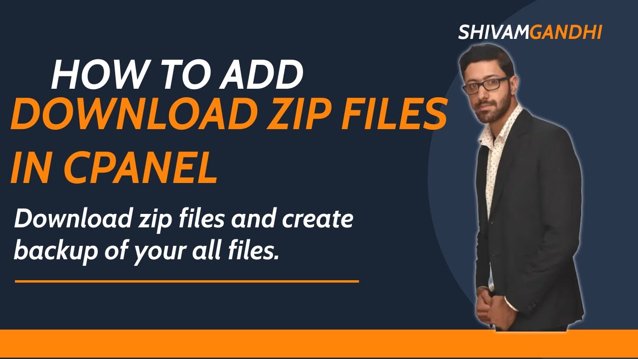 How to download zip files from cpanel - YouTube
