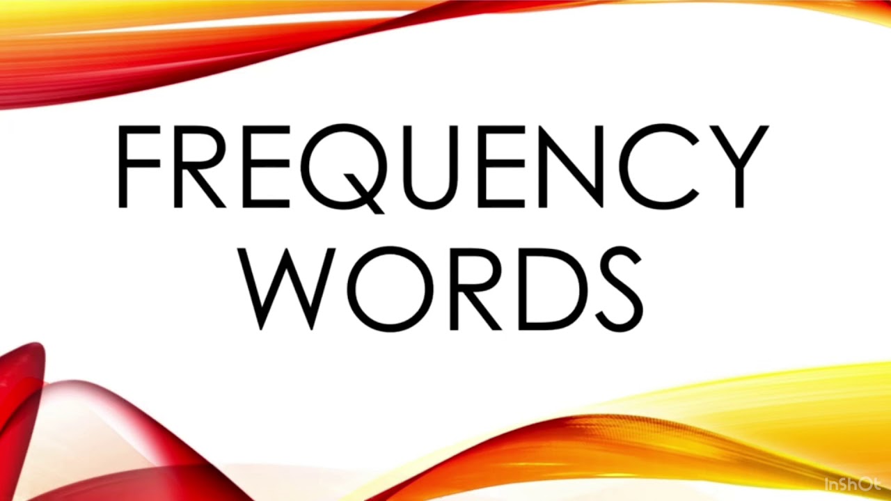 Frequency Words Guided work - YouTube