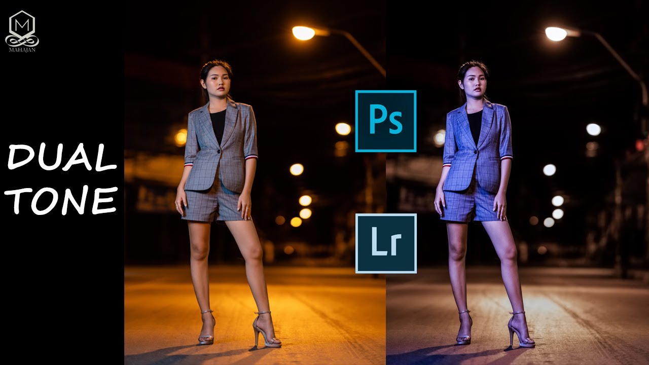 Dual tone editing secret | creation colour effect in photoshop - YouTube
