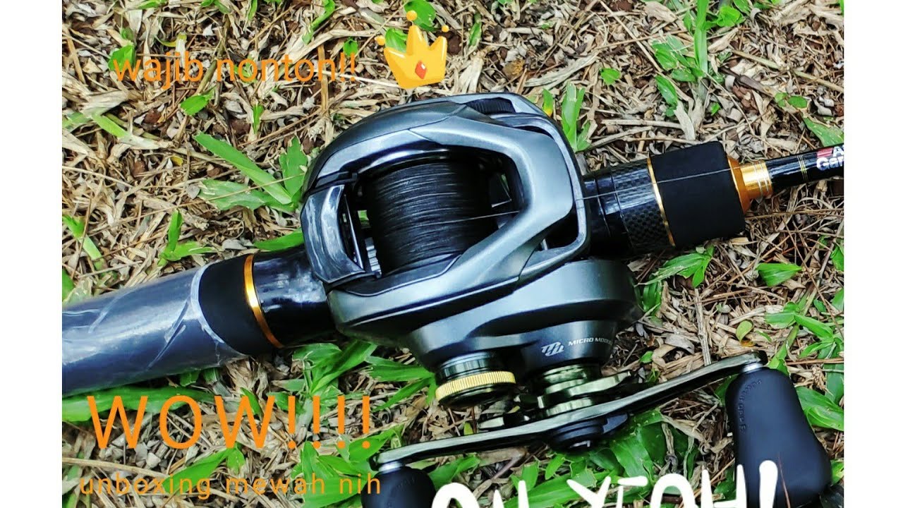 Unboxing dan review alat mancing gabus(curado dc, abu garcia axecutor ...