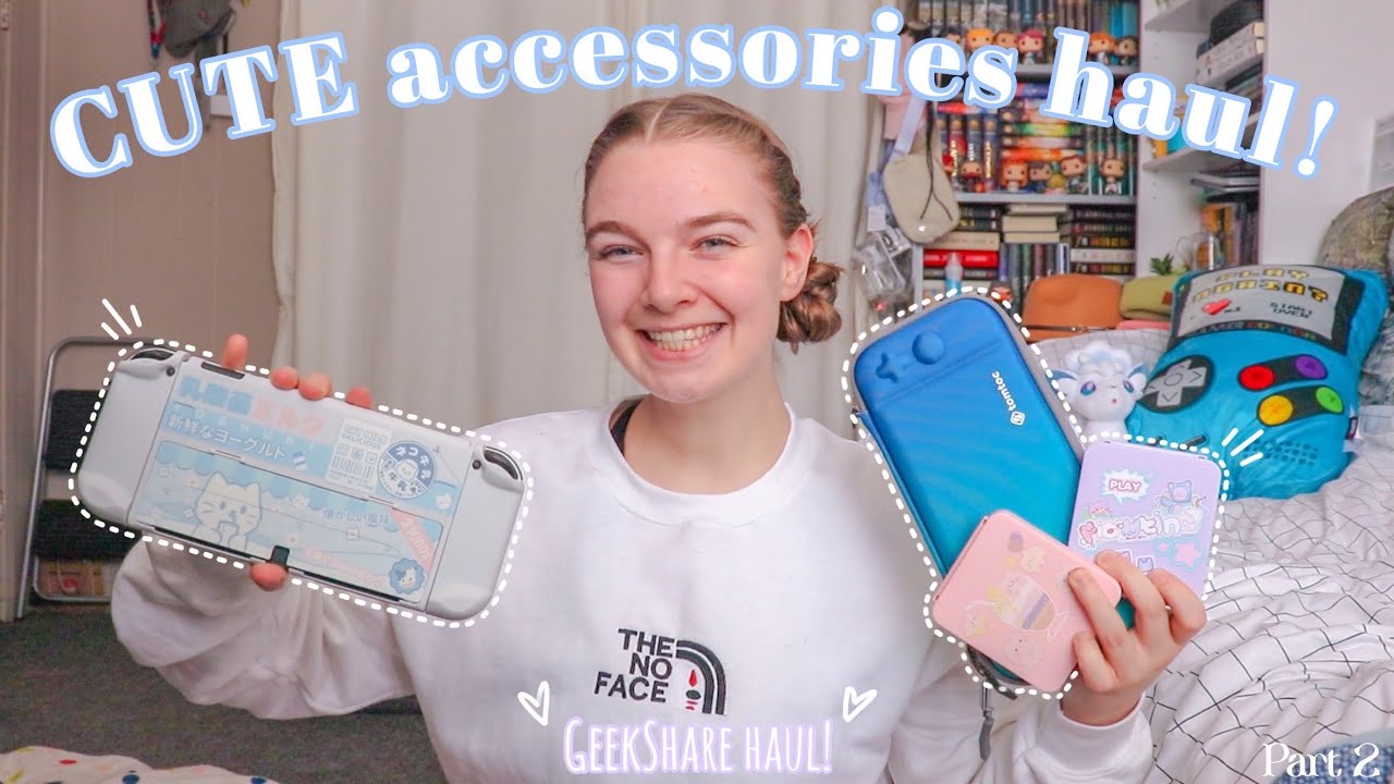 CUTE Accessories Haul for the Nintendo Switch! | GeekShare & tomtoc haul - YouTube