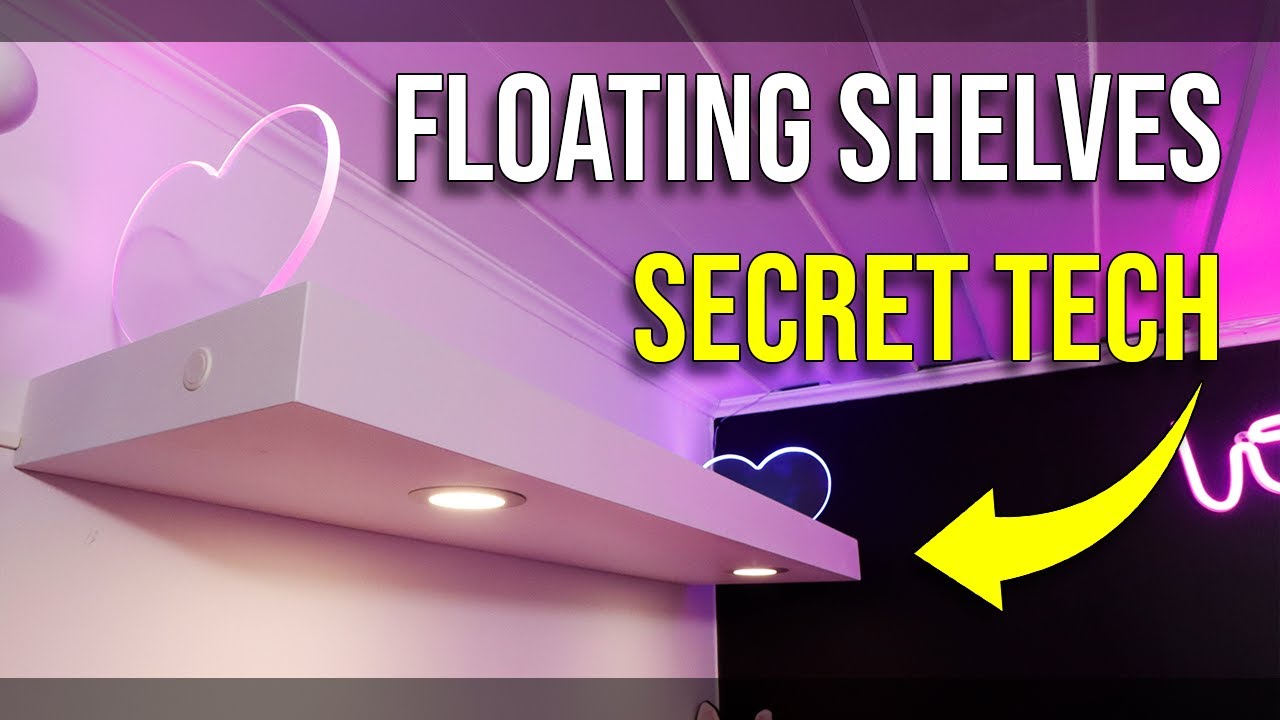I made the most high tech Floating Shelves ever made, and this is how ...