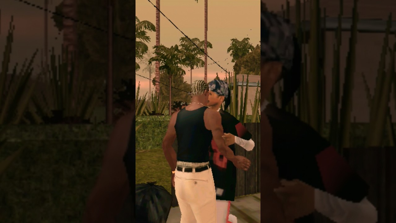 CJ GIRL' FRIEND KISSING MOMENTS GTA SAN ANDREAS GAME - YouTube