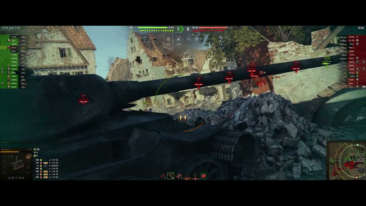 WOT tier 8 USA premium HT TS-54 daily play IV 坦克世界（战车世界） - YouTube