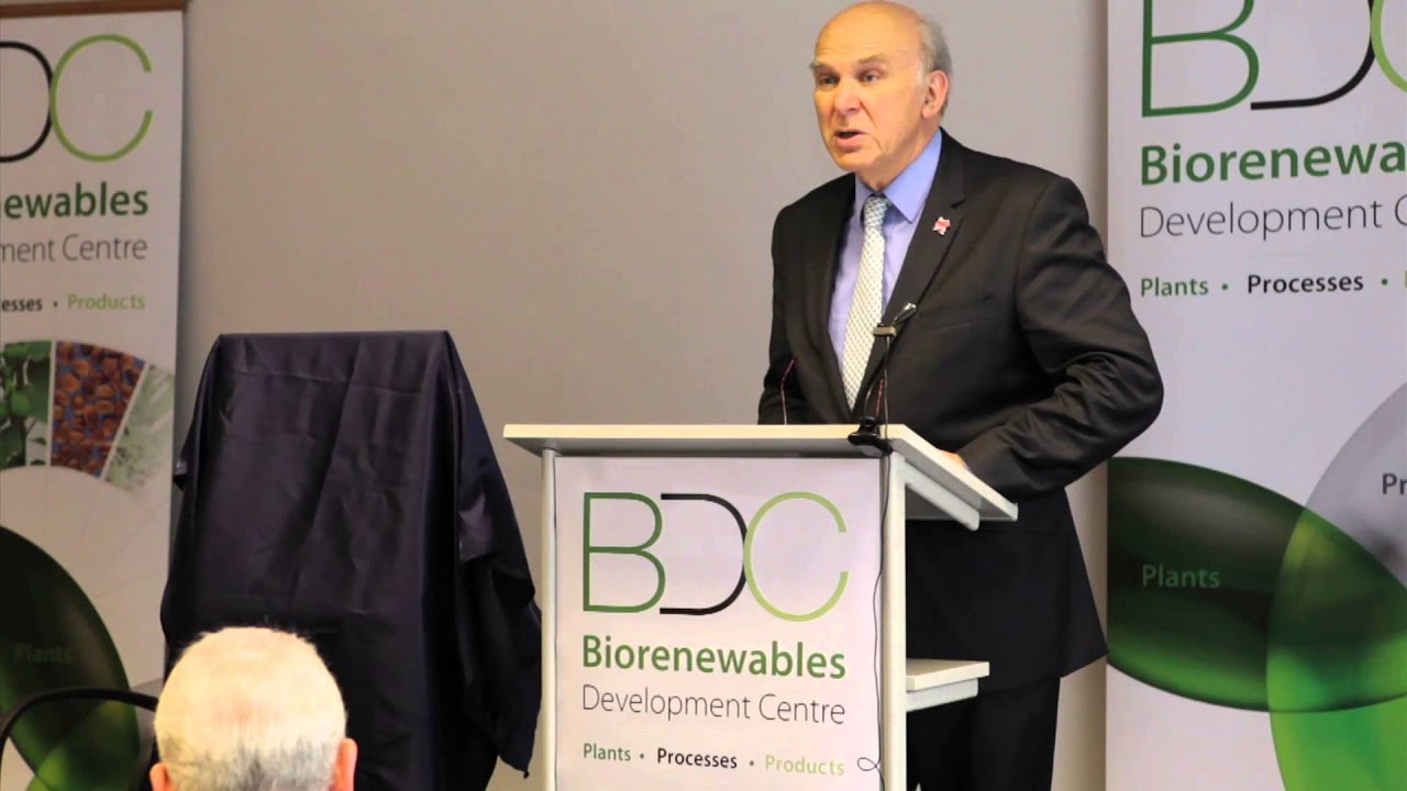 Biorenewables Development Centre (BDC) launch by Rt Hon Dr Vince Cable ...