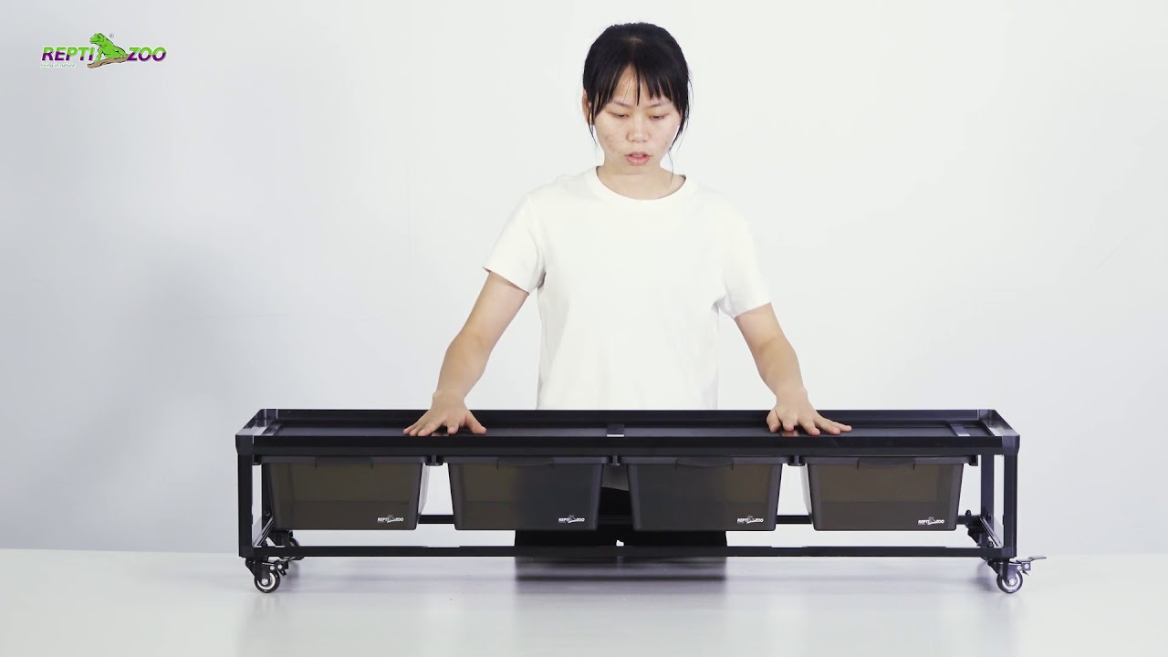 Stackable Breeding Rack - IN004-6ST REPTIZOO - YouTube