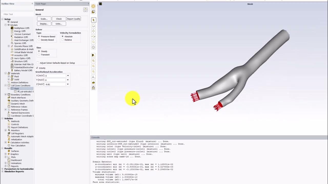 Physics Setup | Steady Flow in an Artery - YouTube