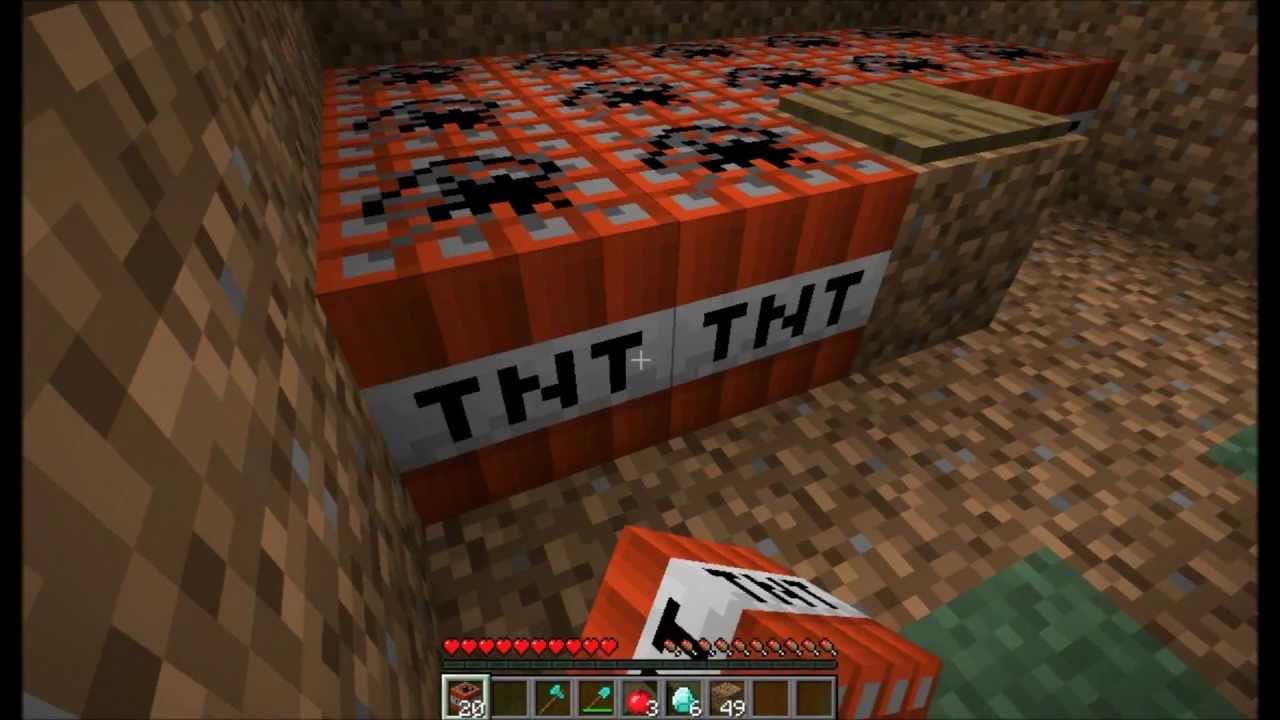 Minecraft TNT-tree - YouTube